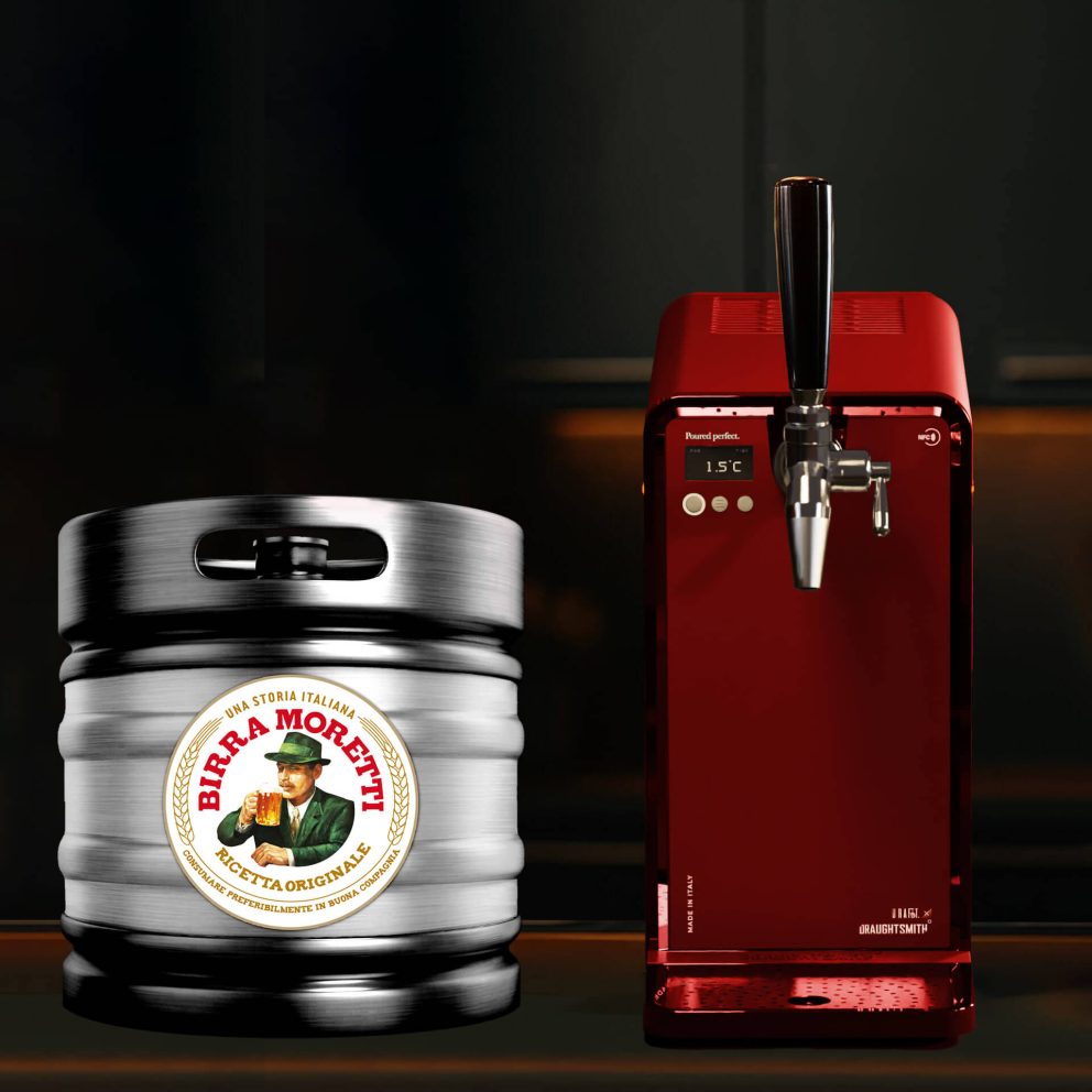 Birra Moretti Draught Beer Machine - Tap25 Starter Bundle | Draughtsmith